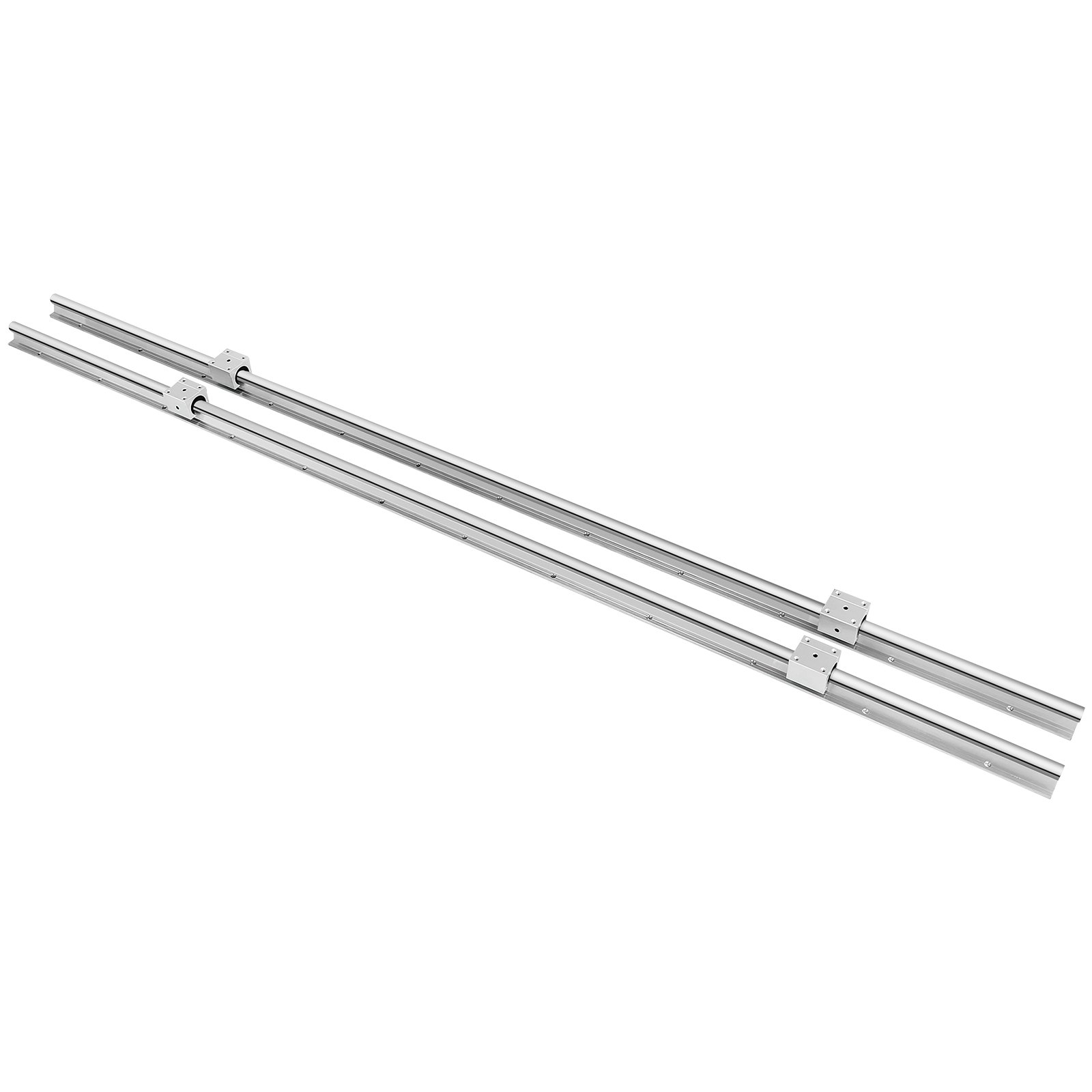 VEVOR VEVOR Linear Rail Guide 2X SBR20-1800mm Linear Guideway Rail + 4 ...
