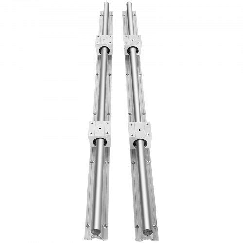 VEVOR VEVOR 2xSBR20-800mm Linear Rail Shaft Rod +4SBR20 Block 20mm ...