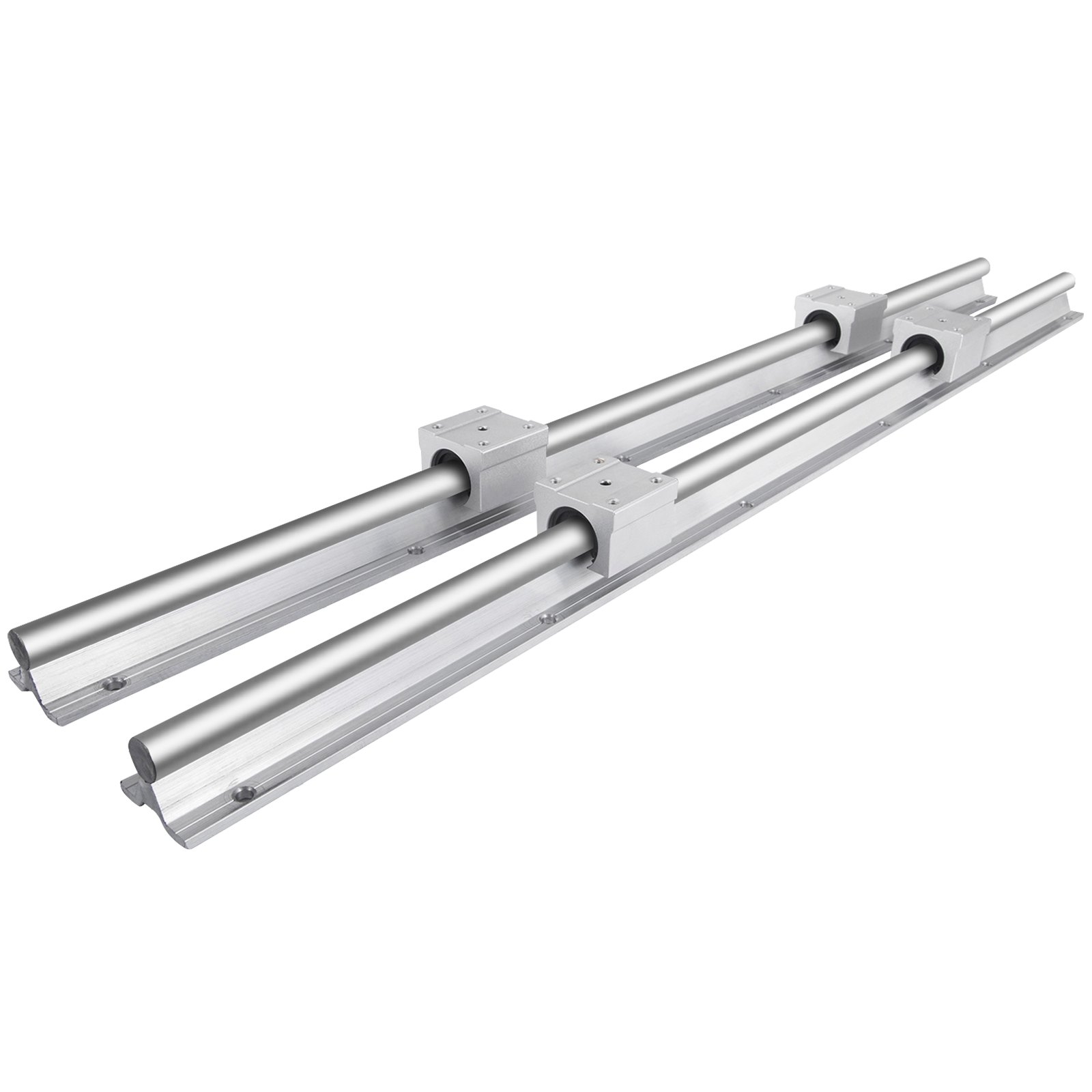 VEVOR Linear Rail SBR20-800mm 2 Linear Slide Guide with 4 SBR20UU ...