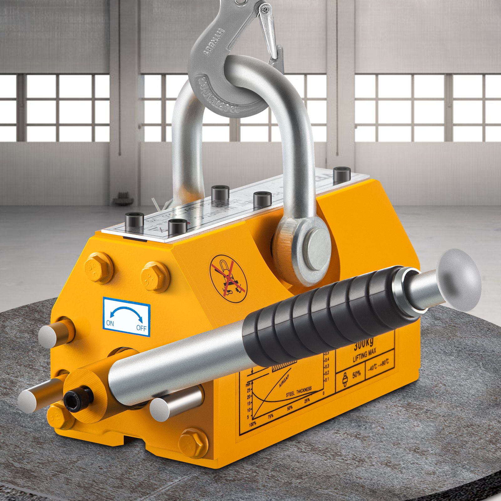 VEVOR VEVOR Steel Magnetic Lifter 300KG Metal Lifting Magnet 660 LB ...