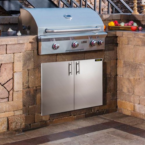 VEVOR Outdoor Kitchen Access 30"x 23" Wall Construction Stainless Steel ...