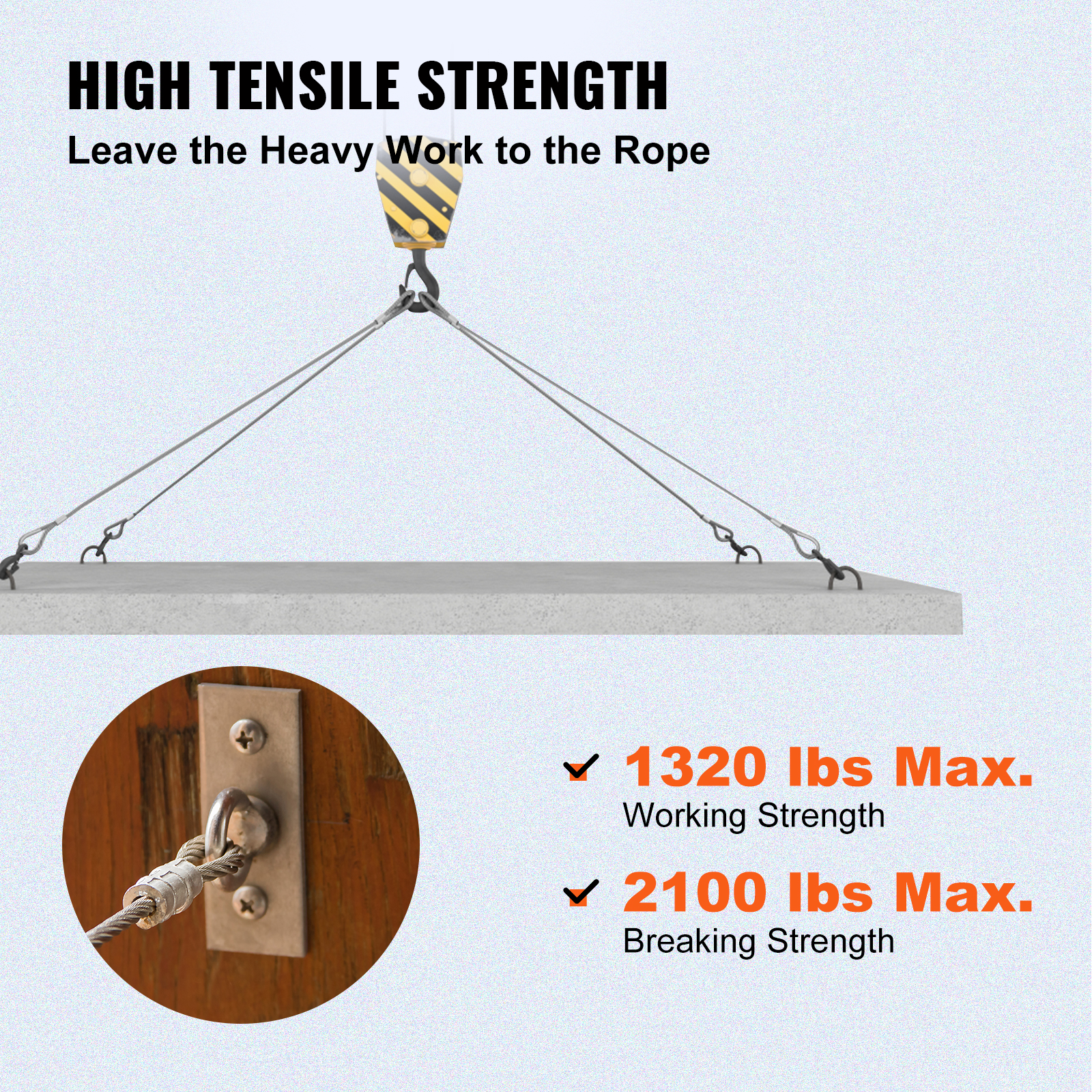 Cable Railing 1000ft Stainless Steel Wire Rope 1/8" Stainless Stranded ...