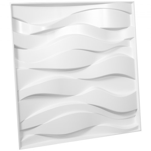 Pvc 3d Wall Panels 13 Tiles Waves Design Wallpaper Textured Bricks 19.7 ...