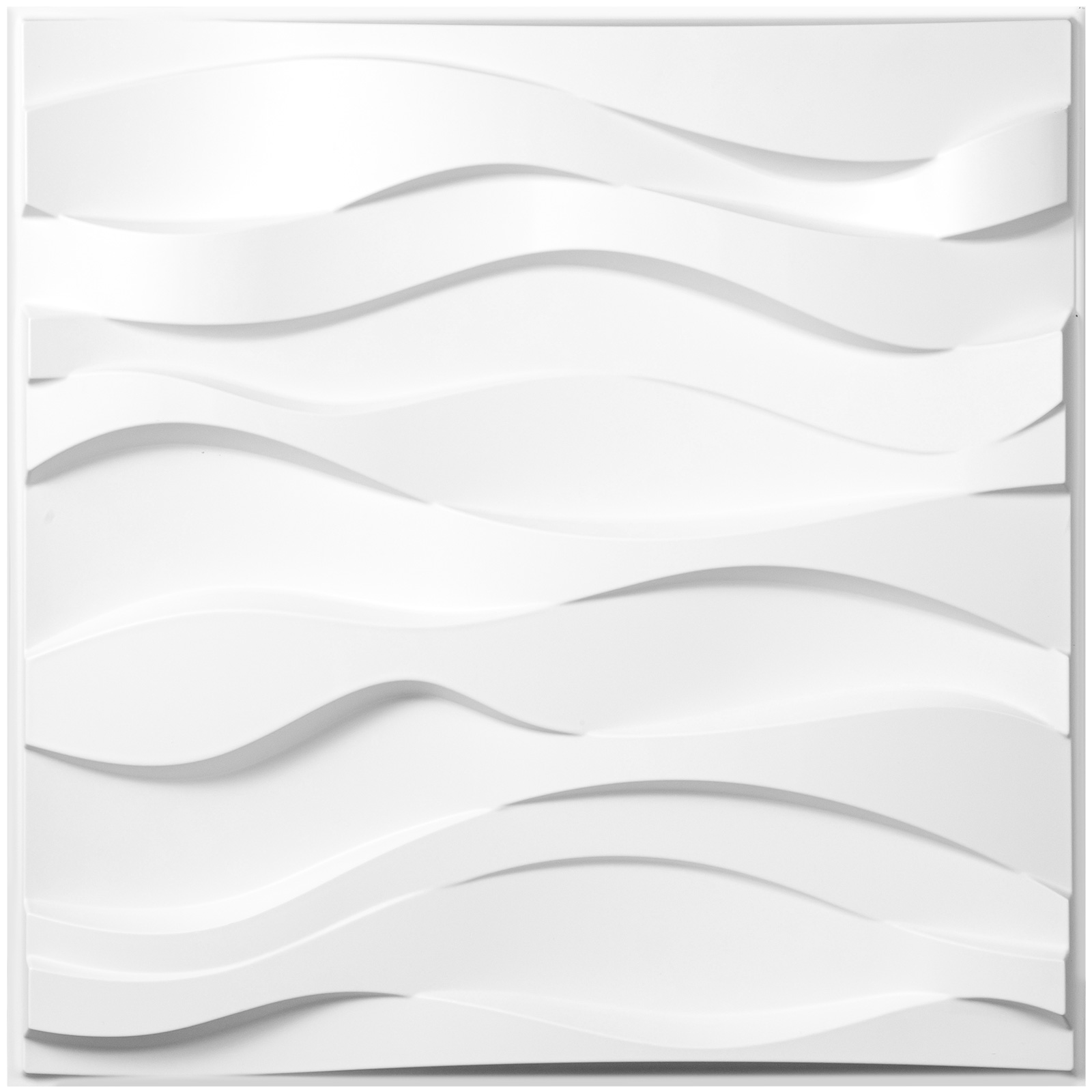 Pvc 3d Wall Panels 13 Tiles Waves Design Wallpaper Textured Bricks 19.7 ...