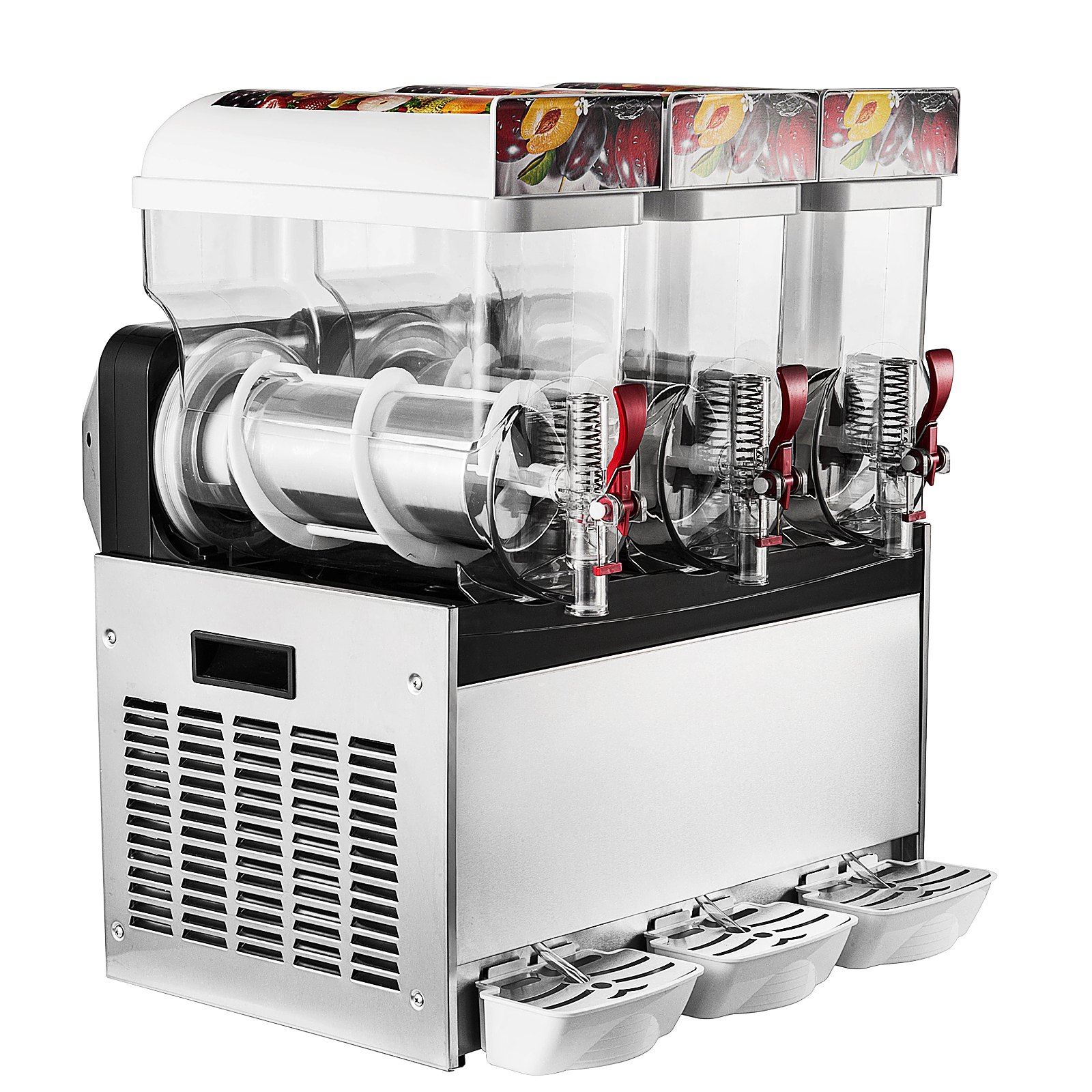 VEVOR Commercial Three Bowl 3 Tank Slush Machine Ship Low Noise 220v ...