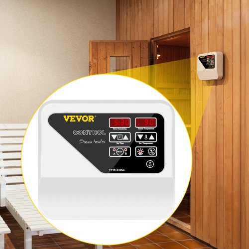VEVOR Sauna Heater Stove External Digital Controller 104-221℉ Time ...