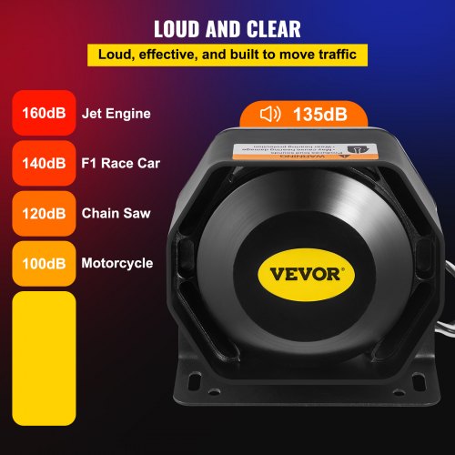 400W 8 Sound Loud Car Warning Alarm Police Fire Horn PA Speaker MIC ...