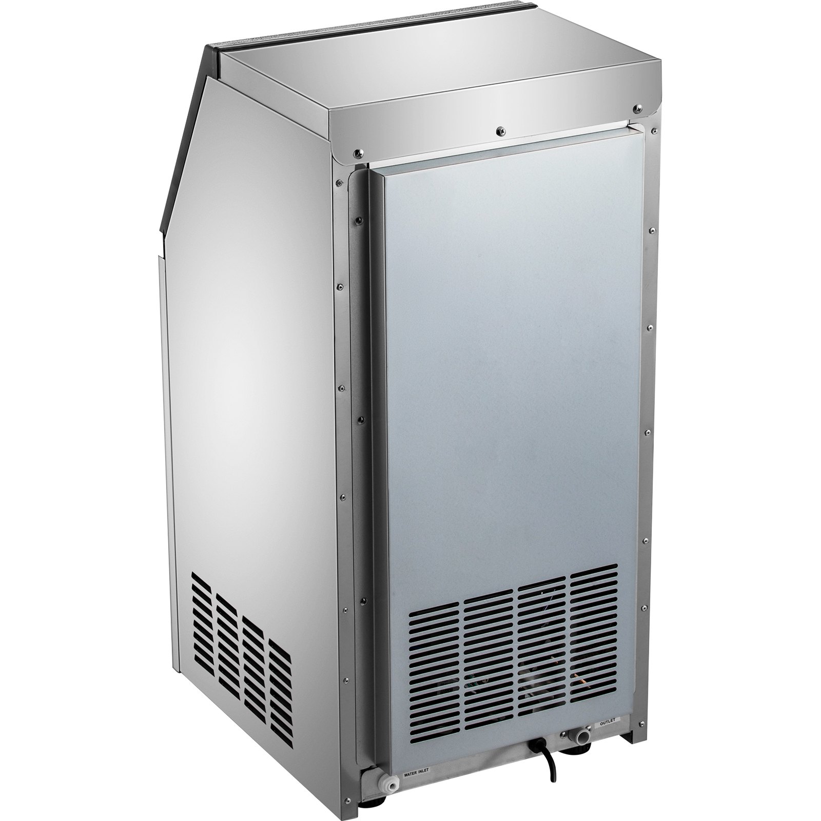 VEVOR Commercial Ice Maker Machine, 88LBS/24H Stainless Steel Automatic ...