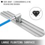 VEVOR Bull Float Magnesium Concrete Float 48 x 8" Round End Concrete Float Tool Cement Tool Bull ...