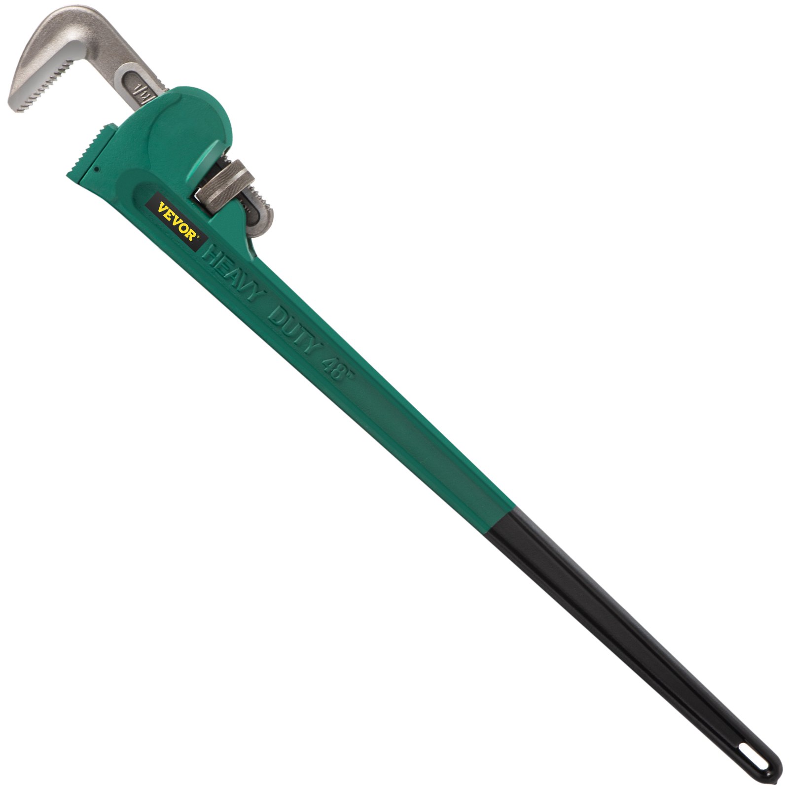 VEVOR 48" Steel Pipe Wrench Straight Handle Plumbers Tool 4.3" Jaw ...