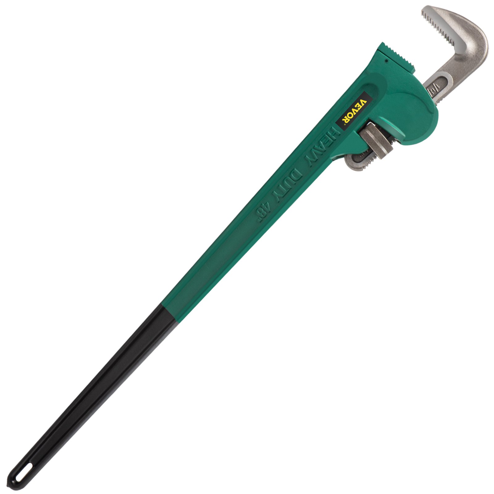 VEVOR Heavy-Duty Straight Pipe Wrench 48", Pipe Wrench High Hardness ...