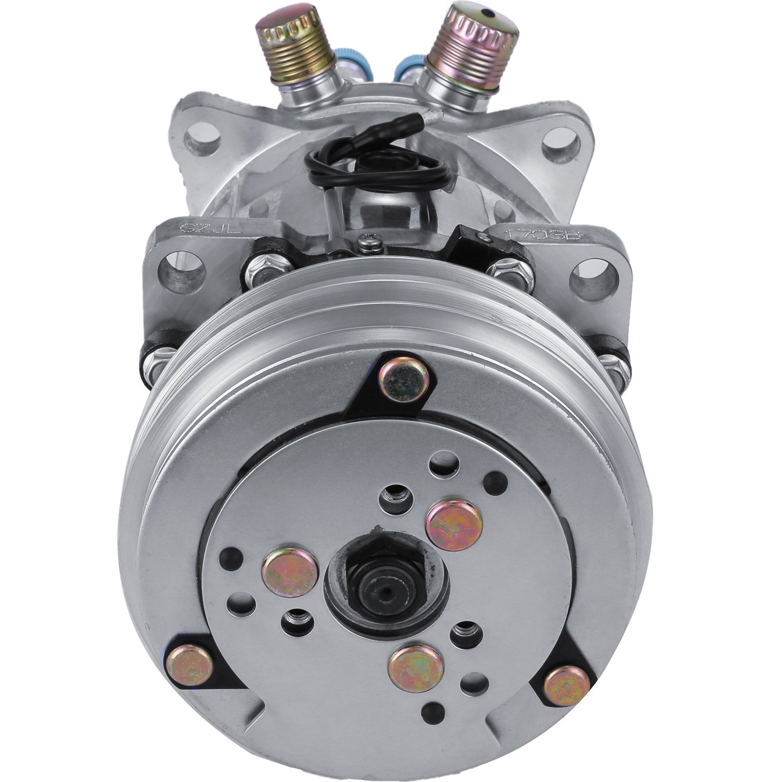 VEVOR AIR CONDITION COMPRESSORS SANDEN 508 STYLE NATURAL FINISH V BELT ...