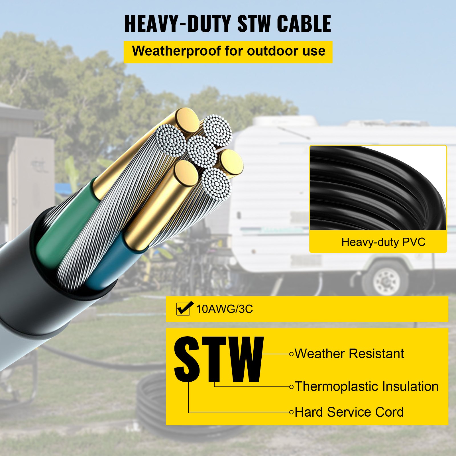 50FT 220V 50 Amp Heavy Duty 10AWG Welder Extension Cord MIG TIG Plasma ...