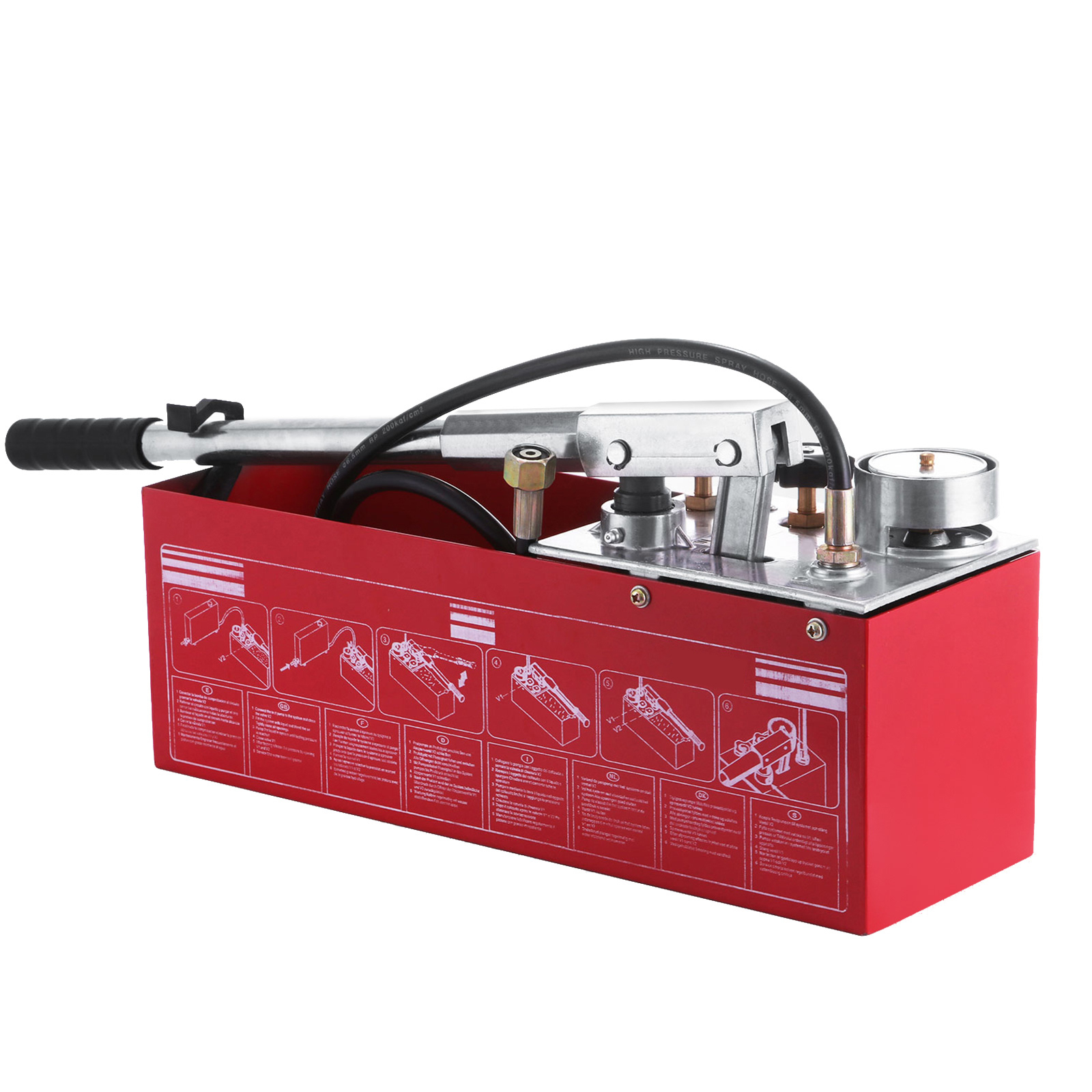 VEVOR VEVOR 5000kpa Test Bucket Plumbing Hydrostatic Pressure Pump 12L ...