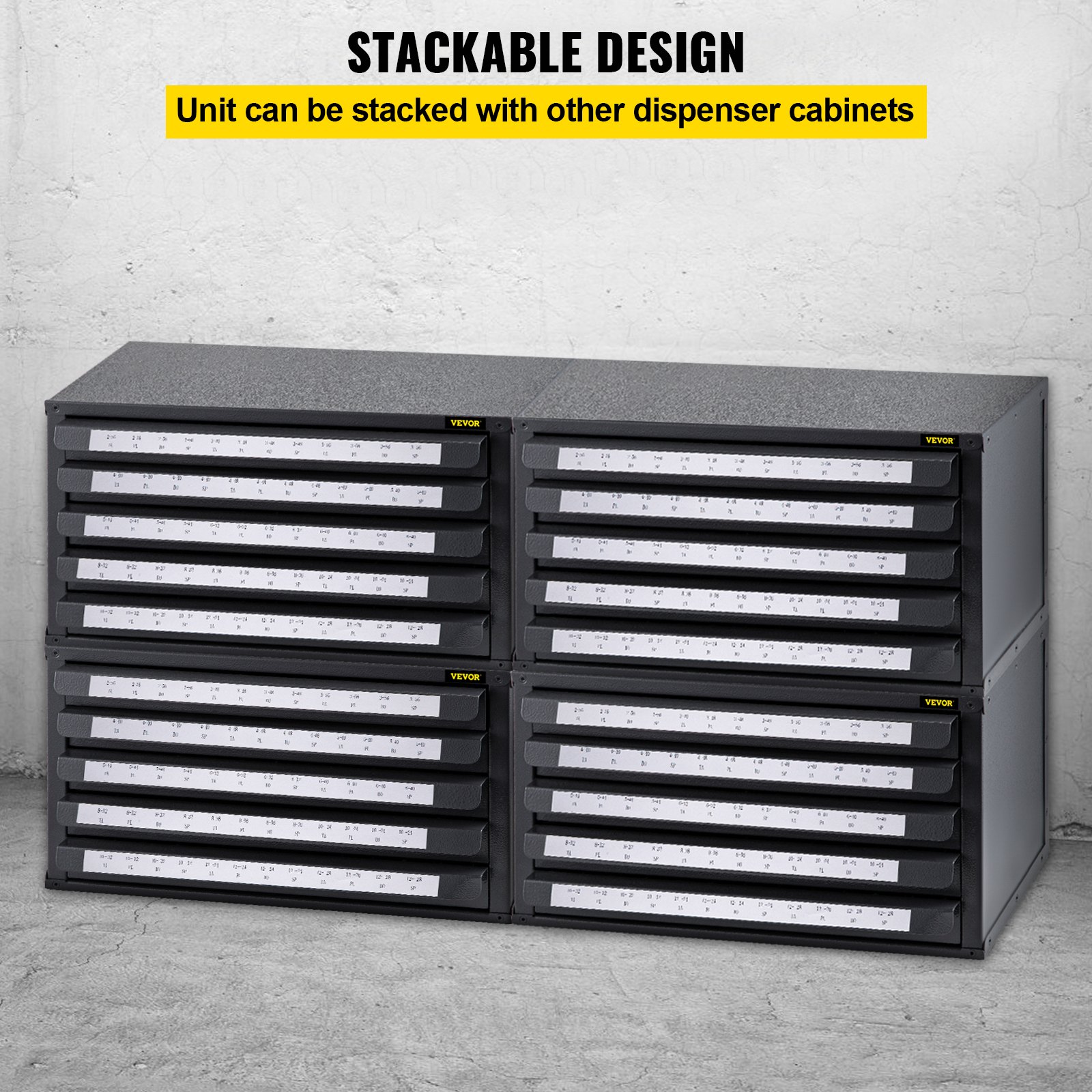 VEVOR Tap Dispenser Cabinet, Five-Drawer Tap Dispenser, Tap Organizer ...