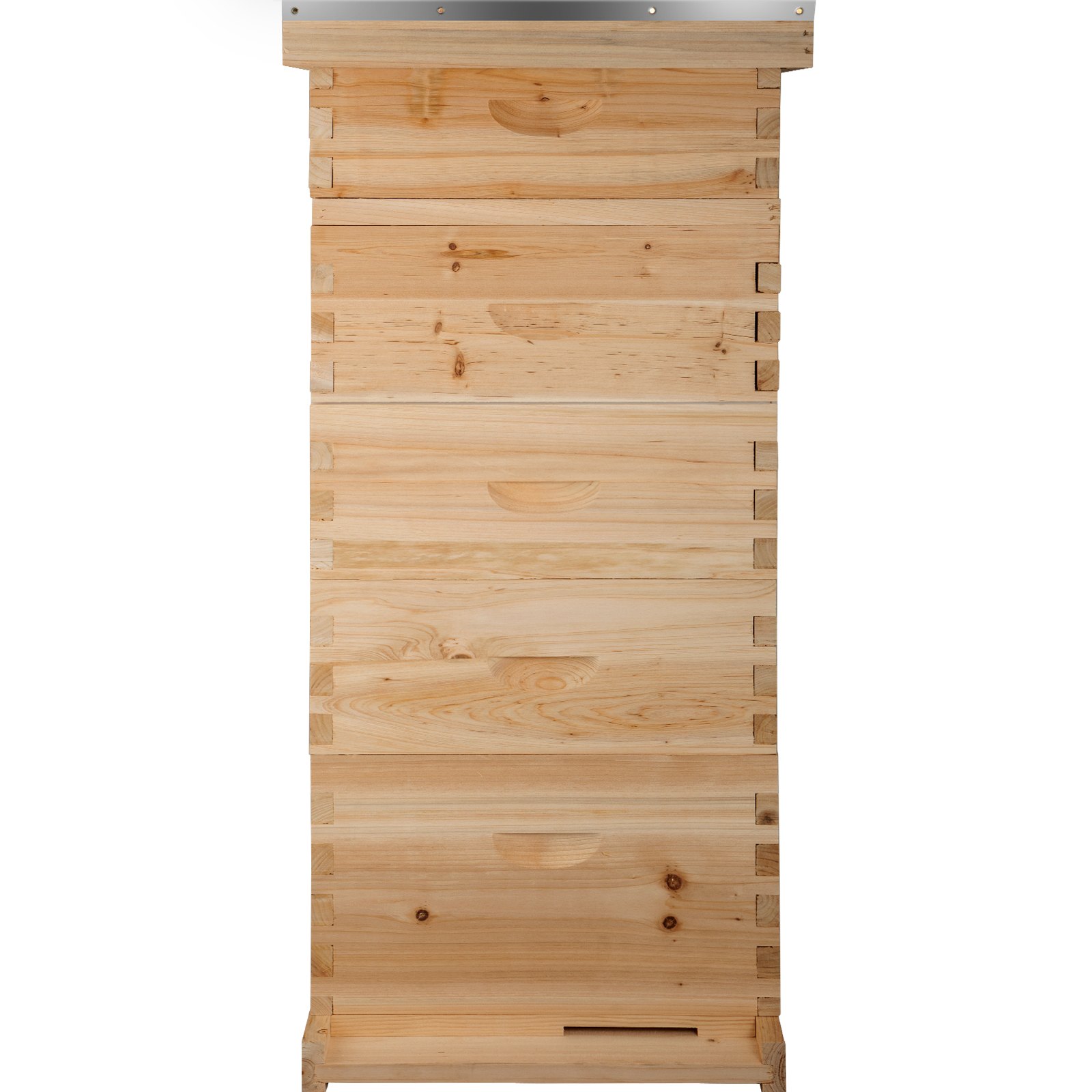 VEVOR 5 Boxes 10-Frame Bee Hive 1 Deep and 4 Medium Box Beehive Frames ...