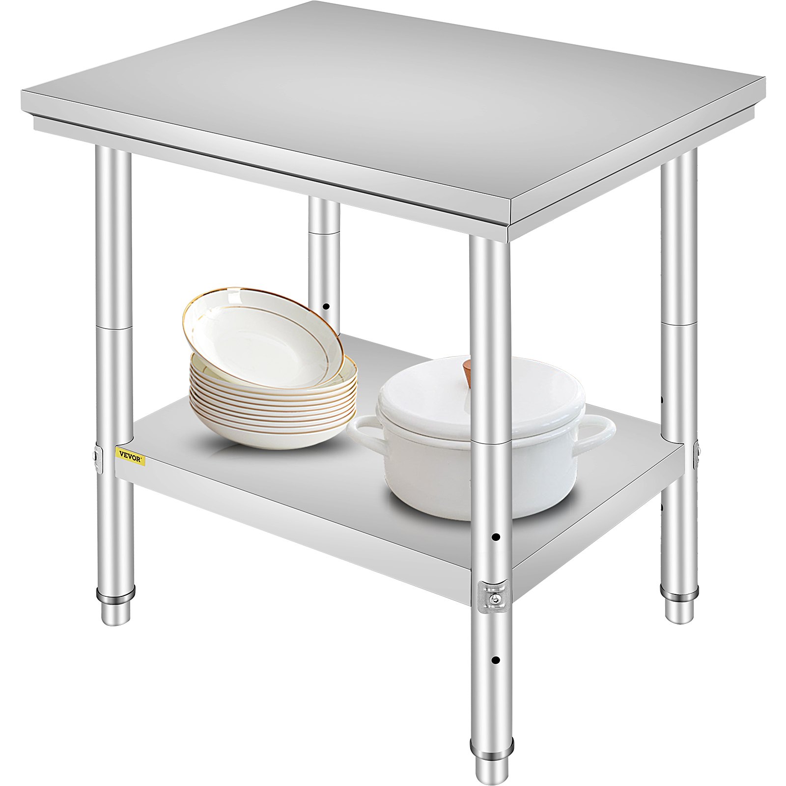 Stainless Steel Commercial Kitchen Work Food Prep Table 24"x30" | VEVOR US
