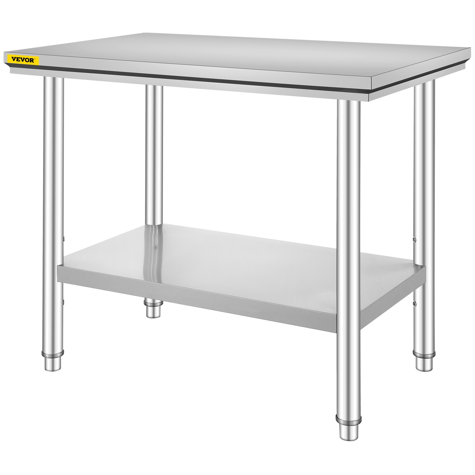 VEVOR Stainless Steel Work Table 24 x 36 x 32 Inch Commercial Kitchen ...