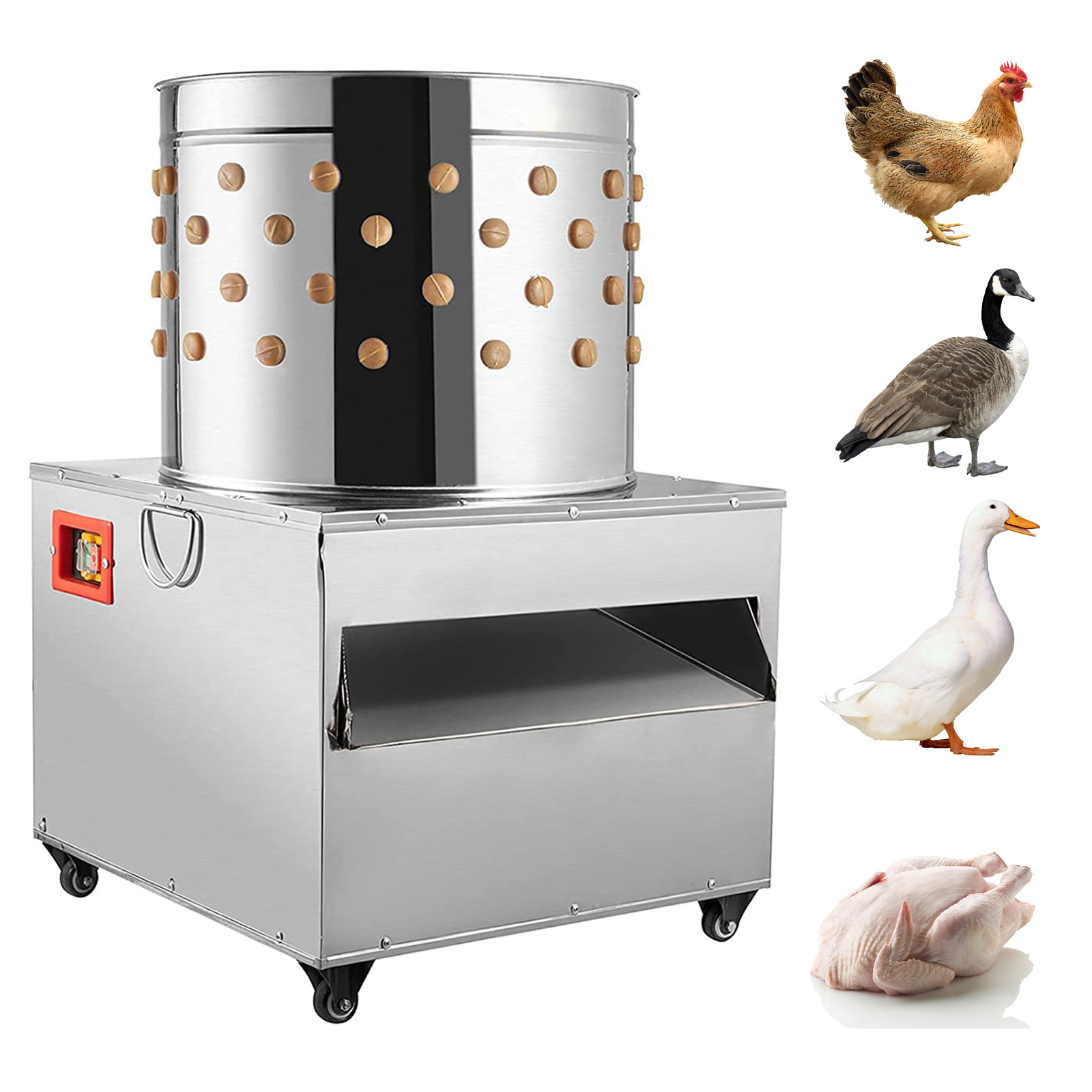 VEVOR Turkey Chicken Plucker Plucking Machine Poultry De-Feather 60cm ...