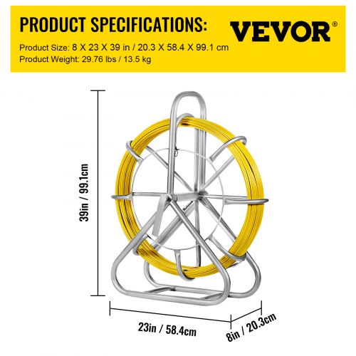 6mm Fish Tape Fiberglass Wire Cable Running Rod Duct Rodder Fishtape ...