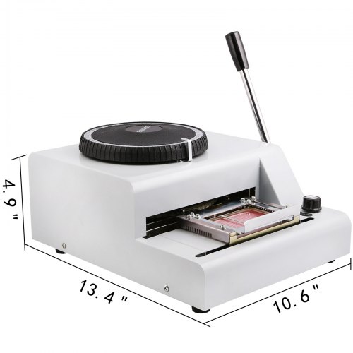 72 Character Embossing Embosser Pvc Card Vip Club Card Protable | VEVOR US
