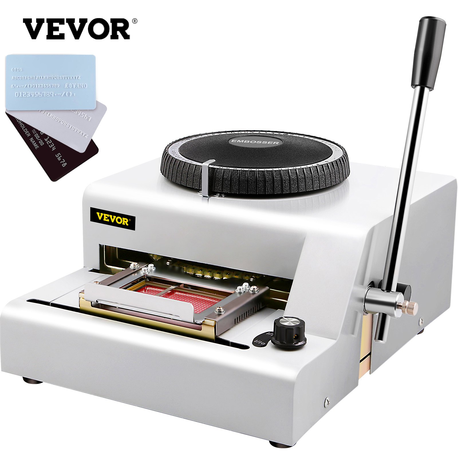 72 Character Embossing Embosser Pvc Card Vip Club Card Protable | VEVOR US