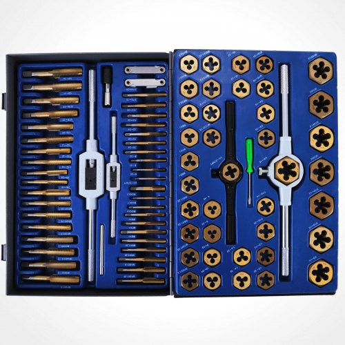86pc Tap And Die Combination Set Tungsten Steel Titanium Sae And Metric ...