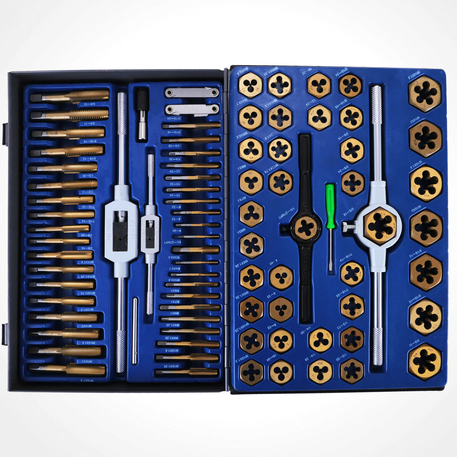 86pc Tap And Die Combination Set Tungsten Steel Titanium Sae And Metric ...