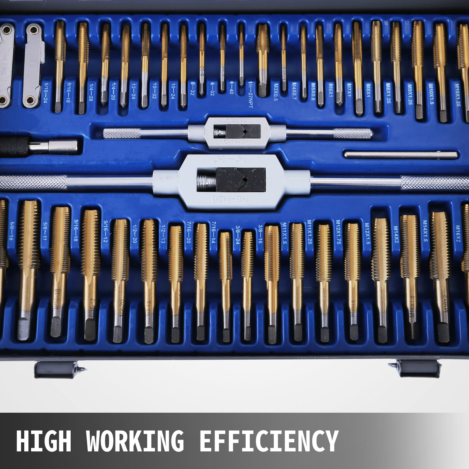 86pc Tap And Die Combination Set Tungsten Steel Titanium Sae And Metric ...