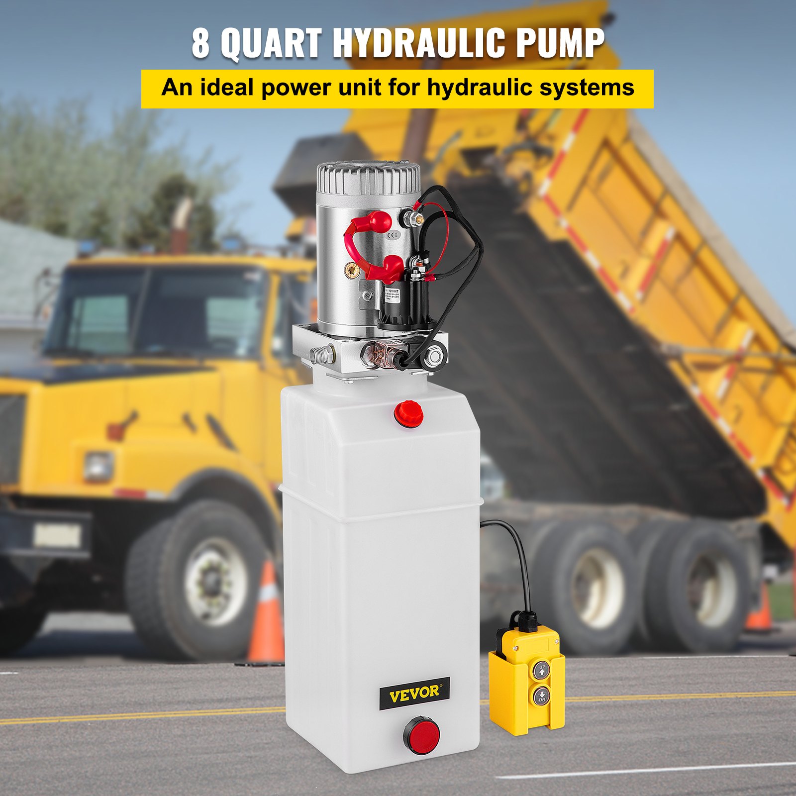 VEVOR VEVOR Hydraulic Power Unit 12V Hydraulic Motor Hydraulic Pump ...