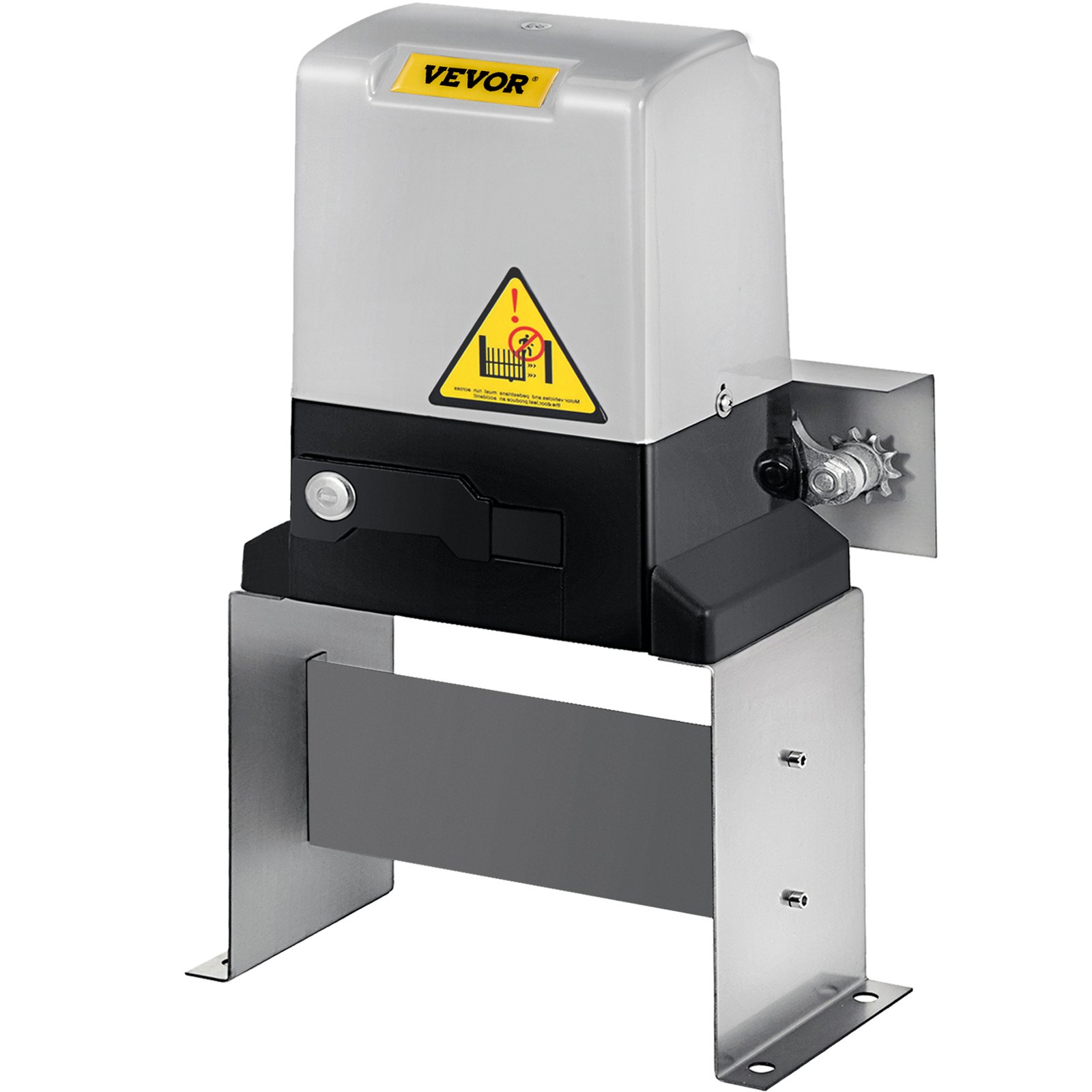 VEVOR Sliding Gate Opener AC600 1400Lbs with 2 Remote Controls Move ...