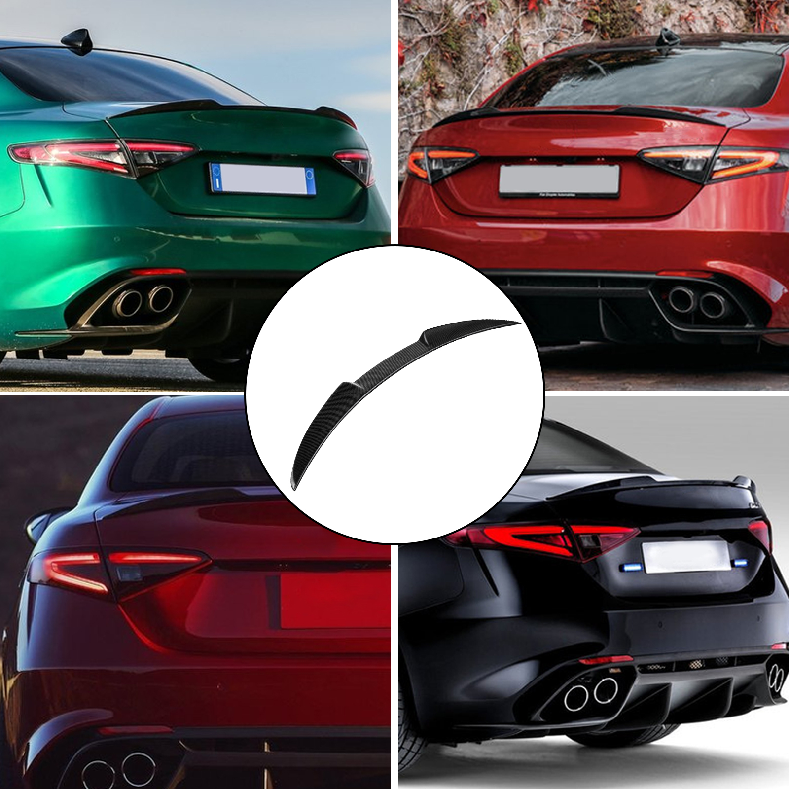 VEVOR Carbon Fiber Rear Spoiler Wing for Alfa Romeo GIULIA | VEVOR US