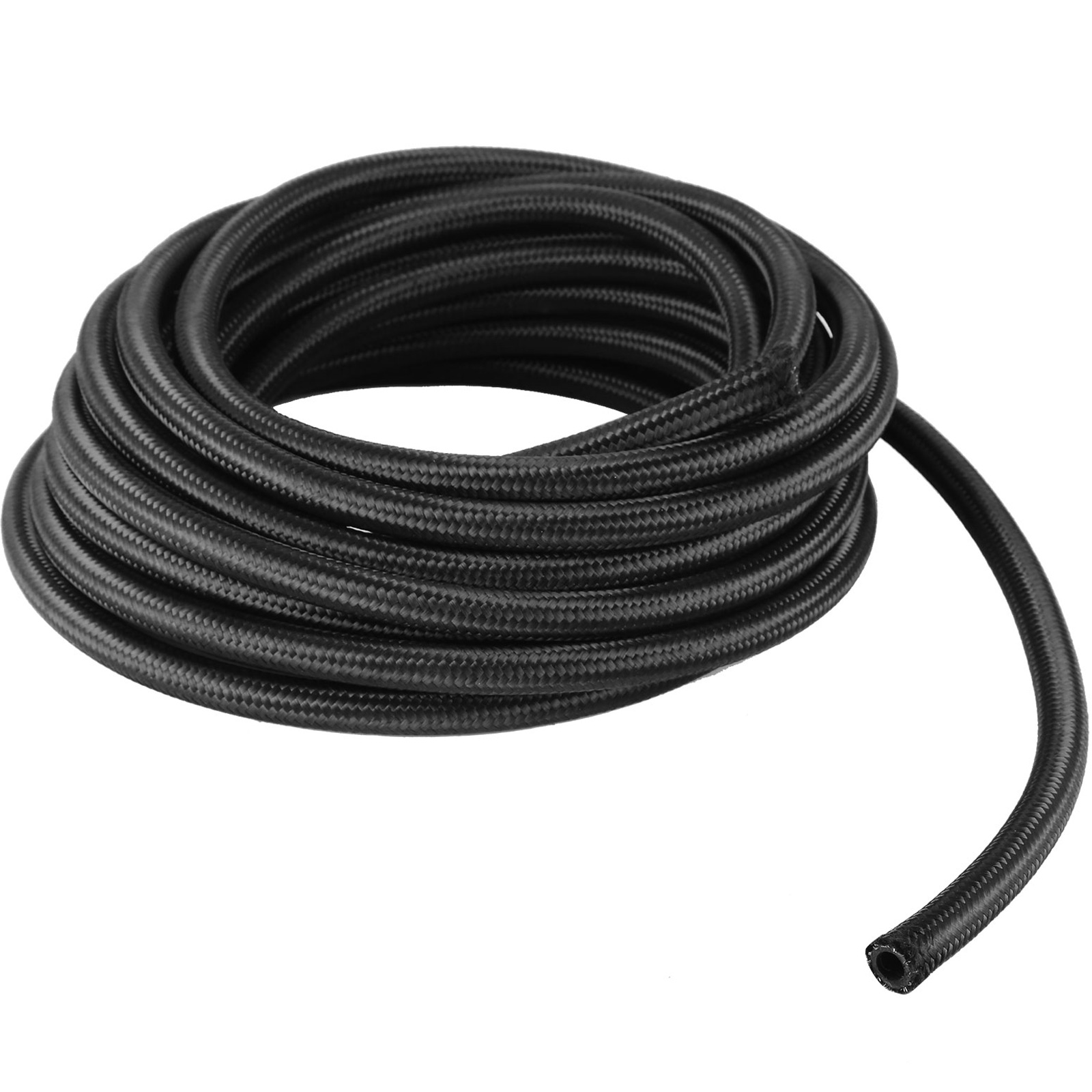 AN6 Nylon Stainless Steel Braided Fuel Hose Fuel Adapter Kit Oil Line ...