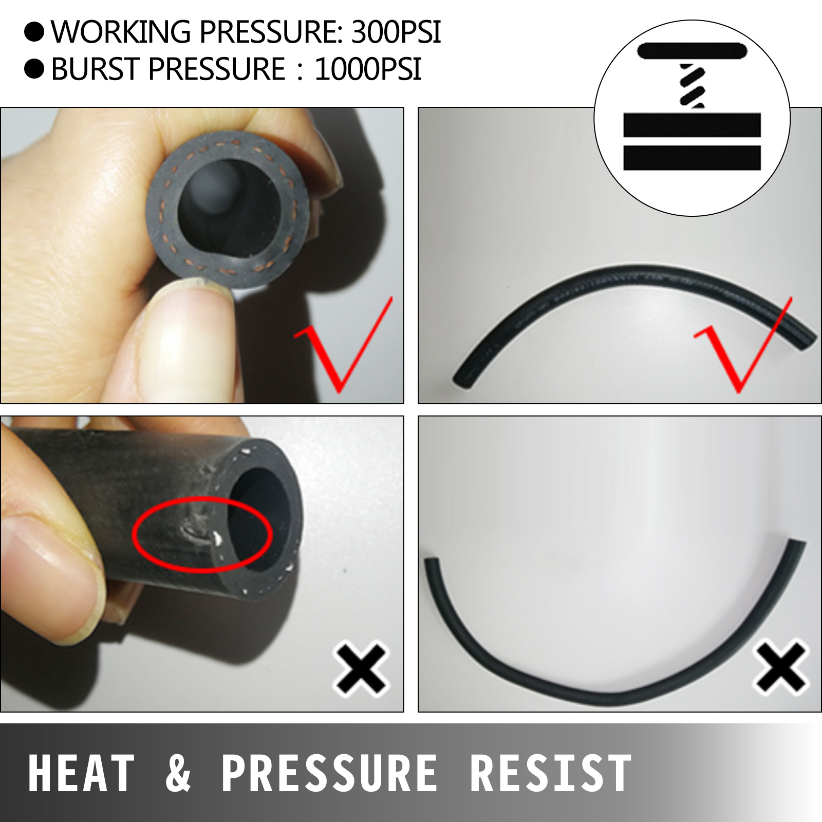 AN6 Nylon Stainless Steel Braided Fuel Hose Fuel Adapter Kit Oil Line ...