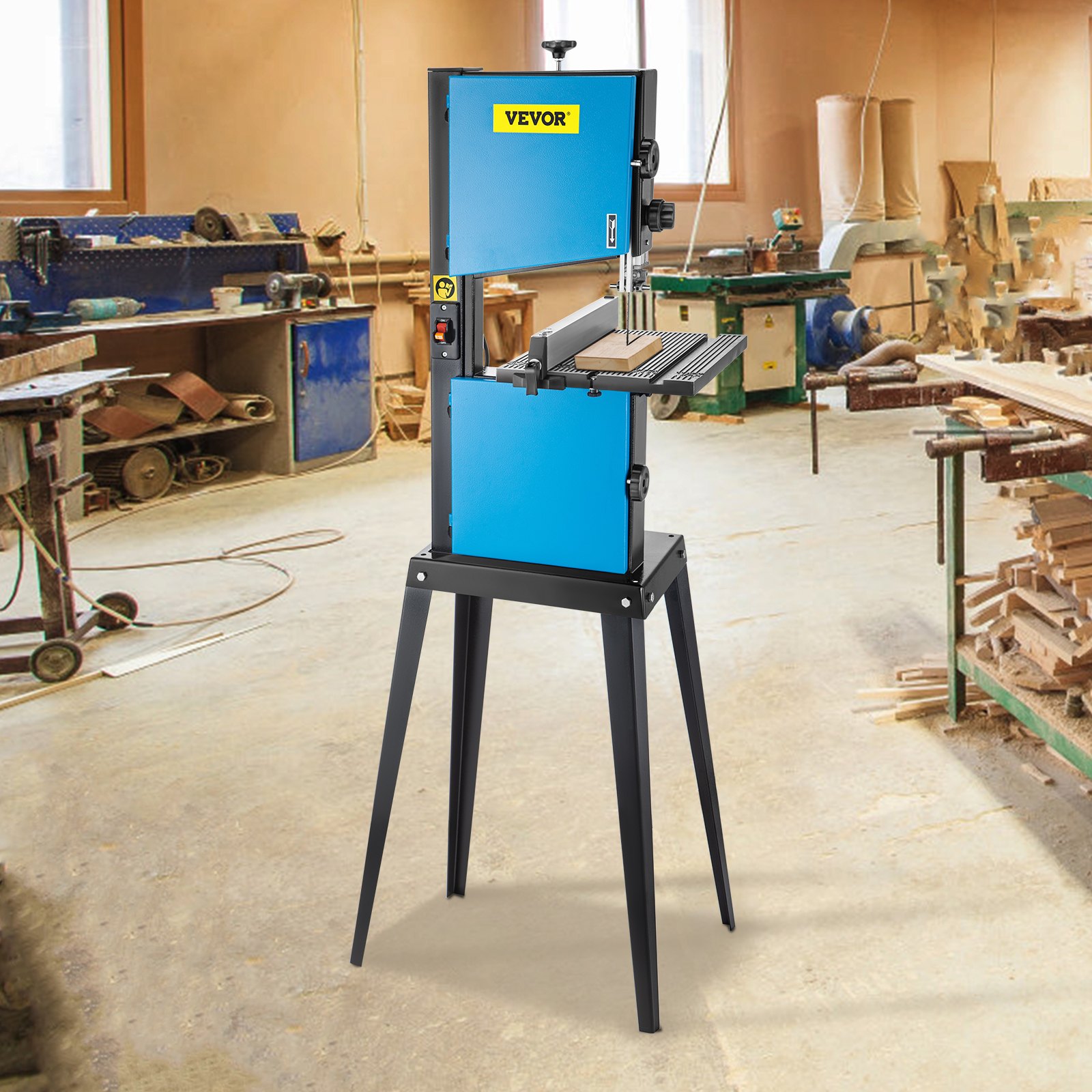 VEVOR Benchtop Bandsaw for Woodworking, 3.5-Amp Band Saw, 10" Wood ...