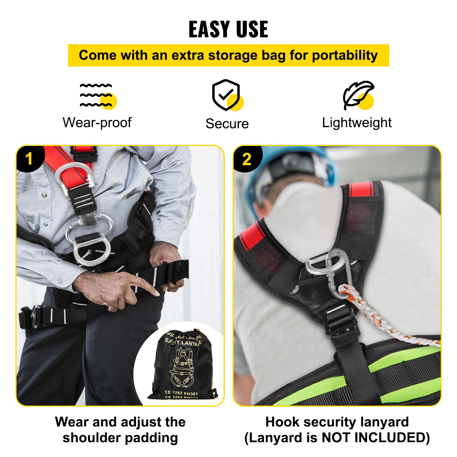 Safety Climbing Harness Rock Climbing Gear Rappelling Floor Escape ...
