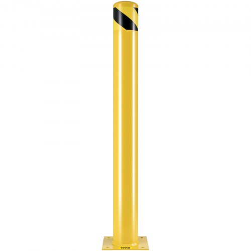 VEVOR Safety Bollard, 42 Inch Height Bollard Post, 4.5 Inch Diameter ...