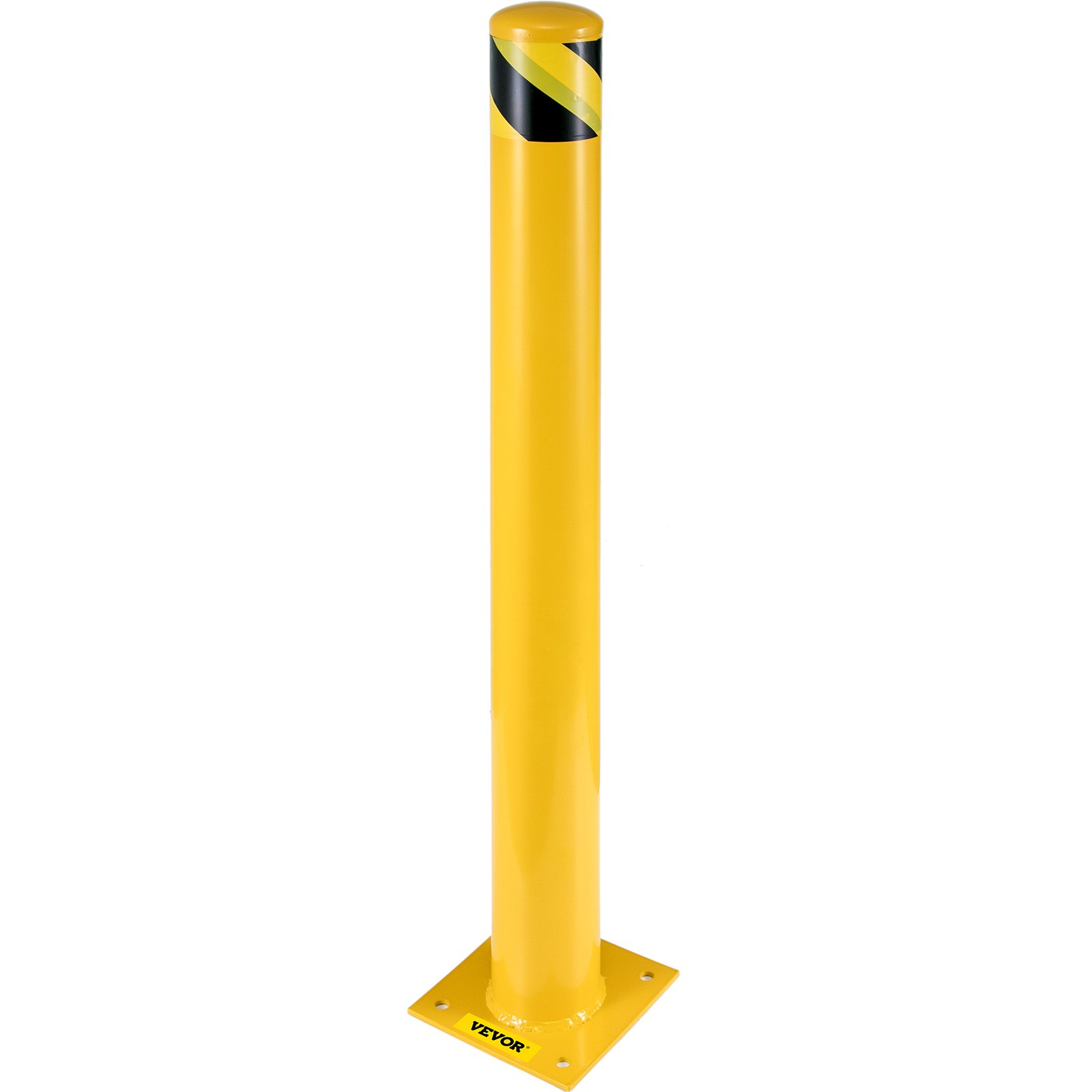 VEVOR Safety Bollard, 42 Inch Height Bollard Post, 5.5 Inch Diameter ...