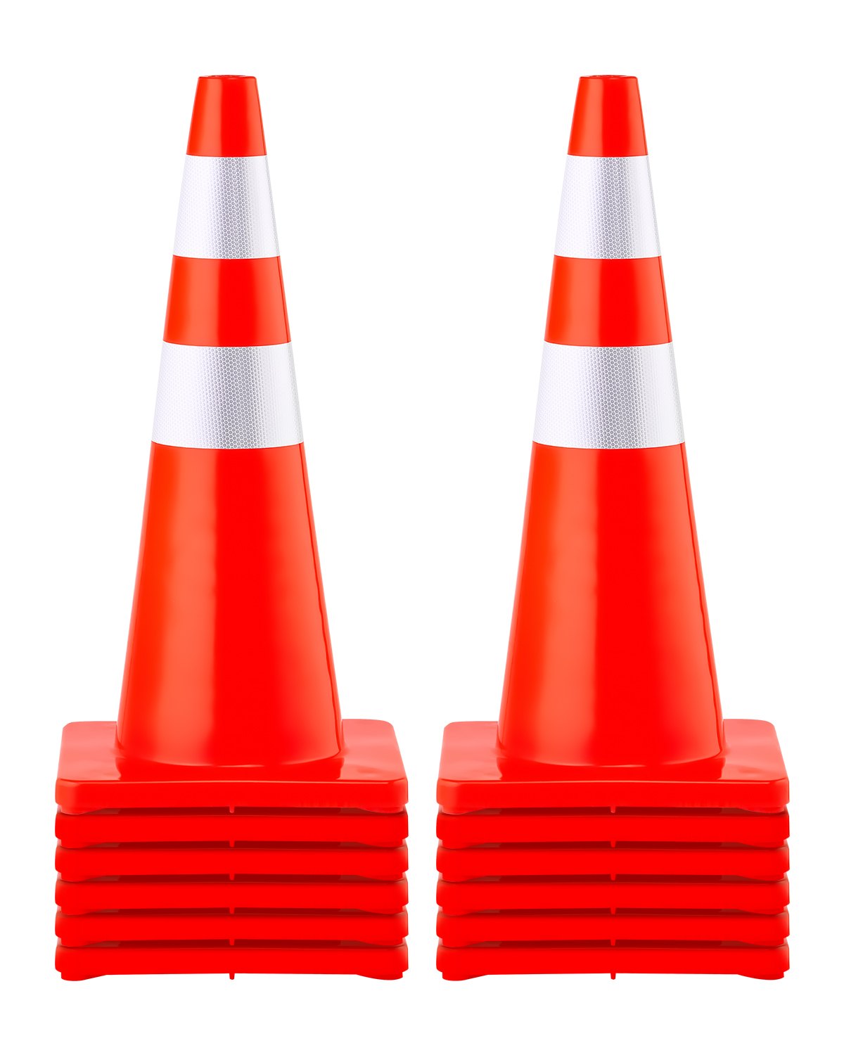 VEVOR 12PCS 28"Orange Safety Traffic Cones Trucks and Road Safe Cone ...