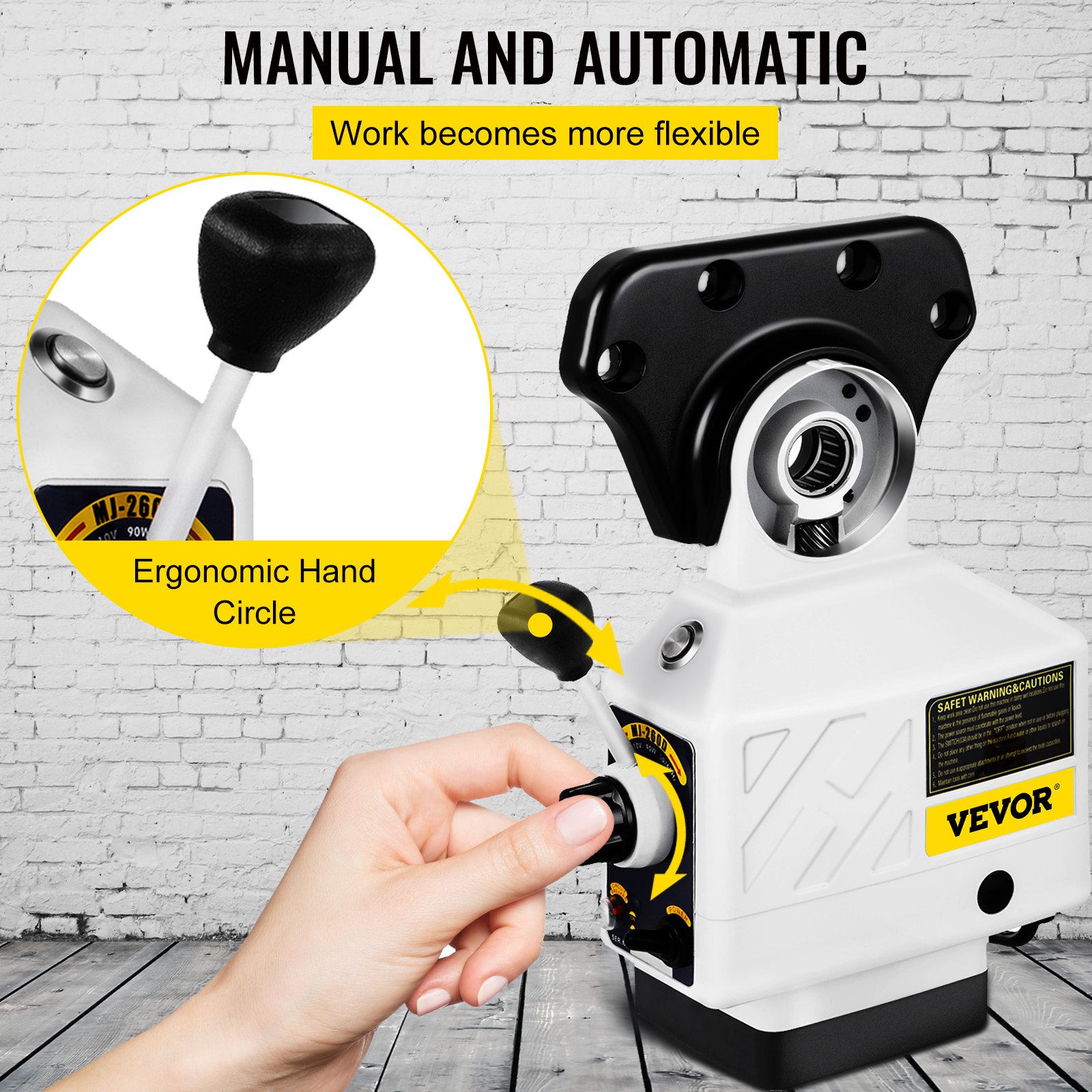 VEVOR Power Feed X-Axis 150Lbs Torque,Power Feed Milling Machine 0 ...