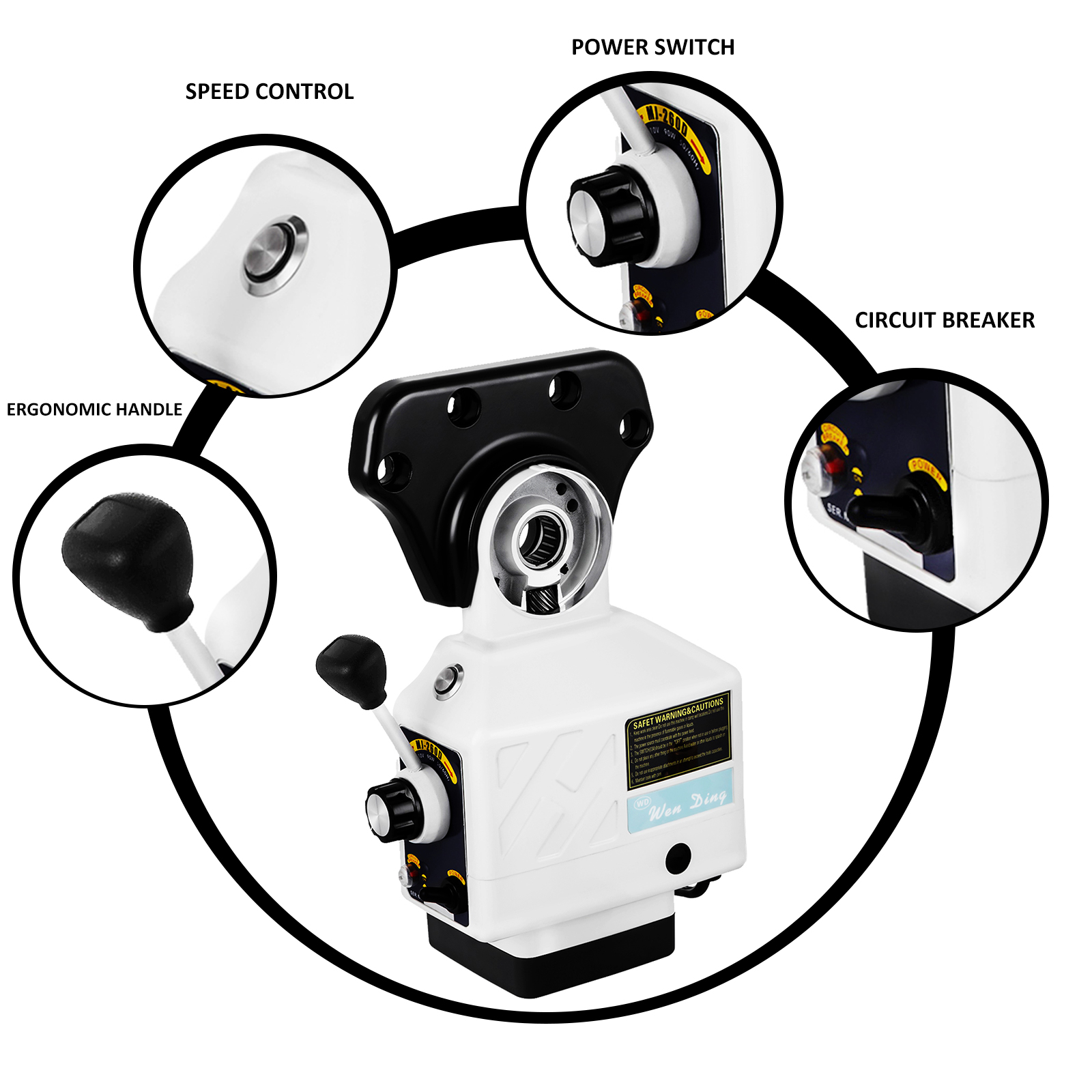 Power Feed X-axis 150 Lbs Torque For Bridgeport Type Milling Machines 0 ...