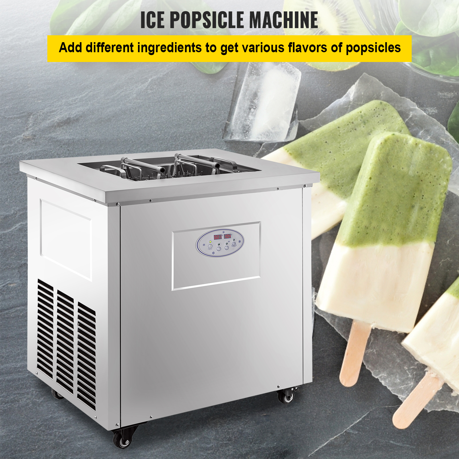 VEVOR Commercial Popsicle Machine Single Model Set Commercial Ice Pop ...
