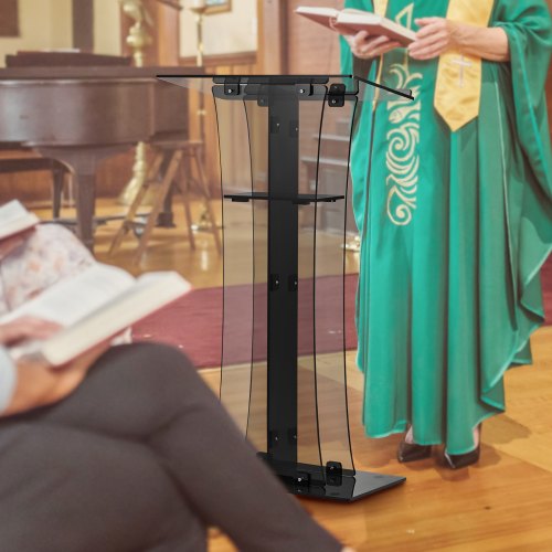 VEVOR Acrylic Lectern Plexiglass Pulpit 47" Acrylic Pulpit for Church ...