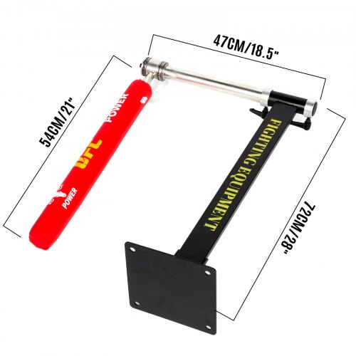 VEVOR Boxing Spinning Bar Wall Mount,Red Punching Spinning Bar for ...