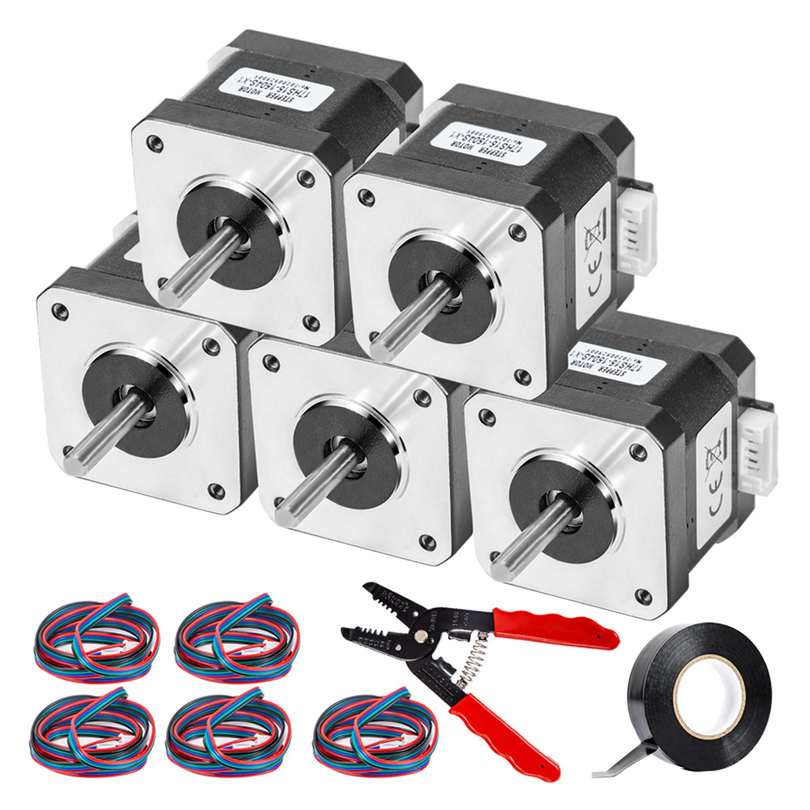 VEVOR Stepper Motor 45Ncm High Torque Stepper Motor, NEMA 17 Step Motor ...