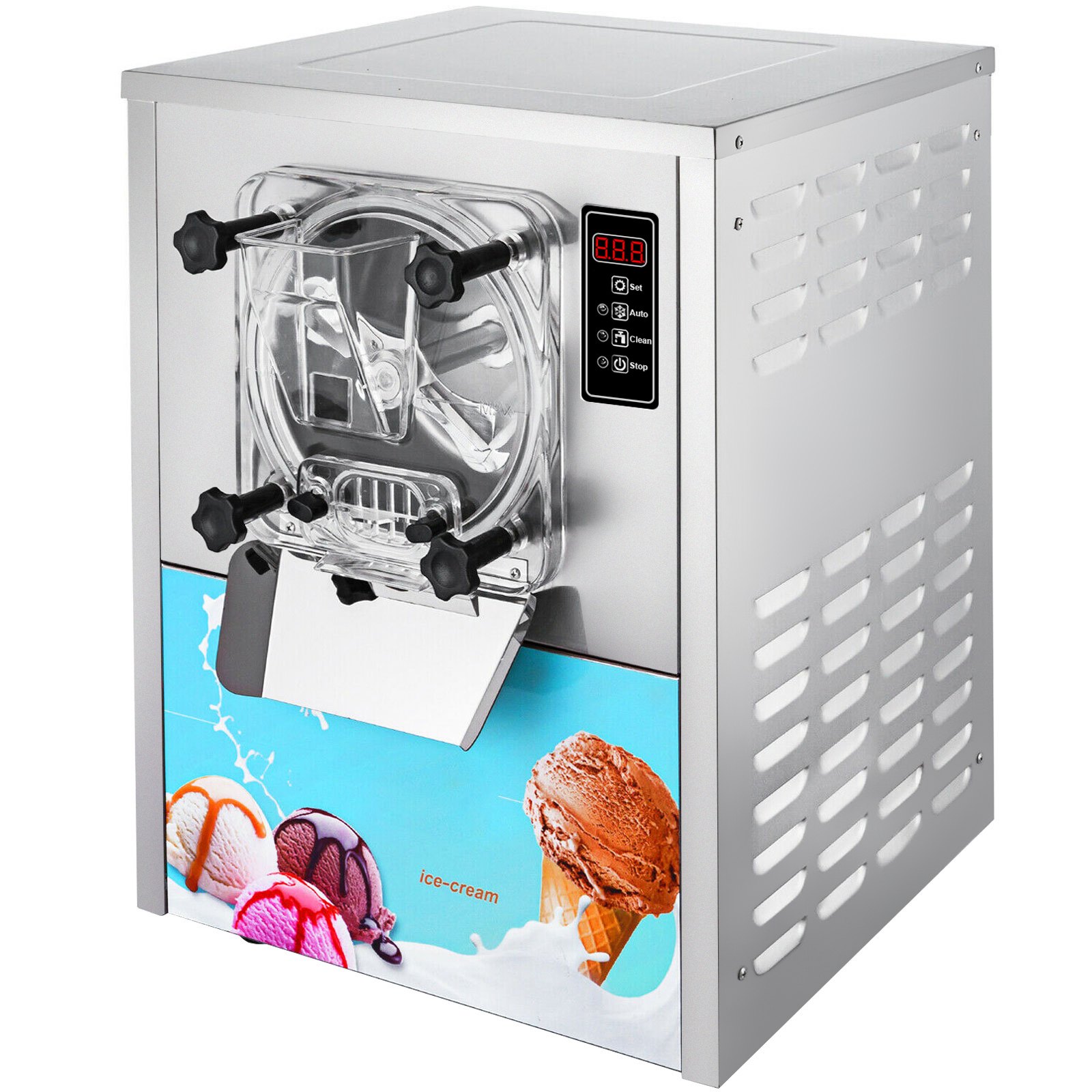 VEVOR Commercial Ice Cream Machine 1400W 20/5.3Gallon Per Hour Hard ...