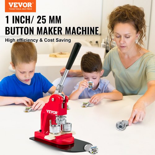 VEVOR VEVOR Button Maker 1 inch Button Badge Maker 25mm Pins Punch ...