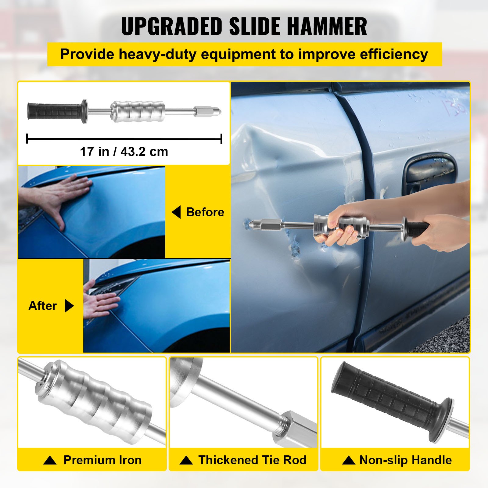Auto Stud Welder Starter Kit Hammer Tool Electric Trigger Dent Repair ...