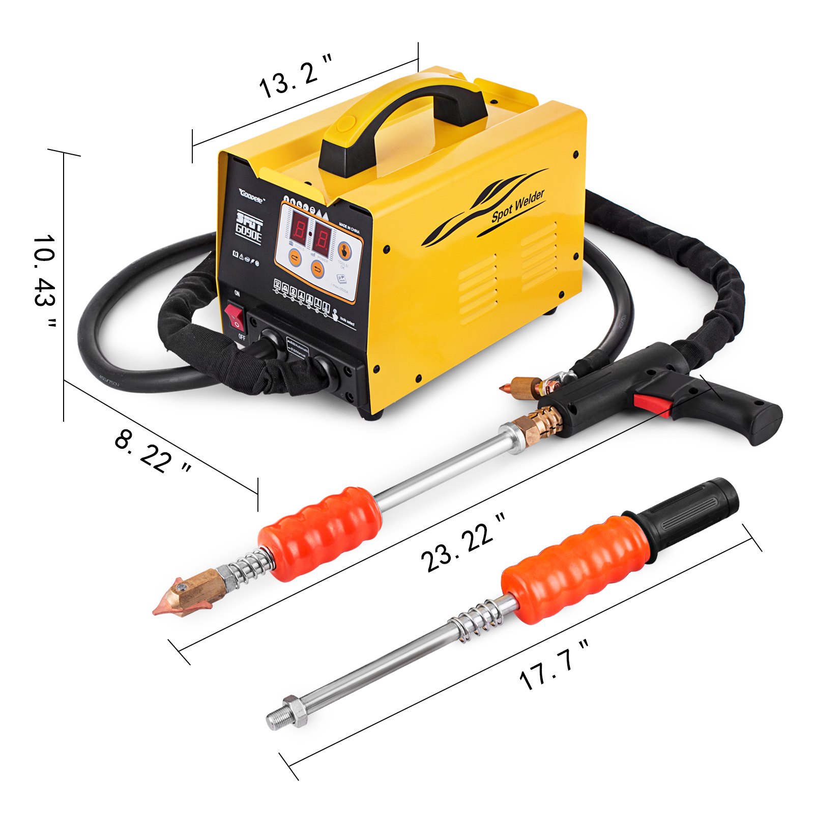 VEVOR 220V Spot Welder Dent Puller, 3000W Stud Welder Dent Repair Kit ...