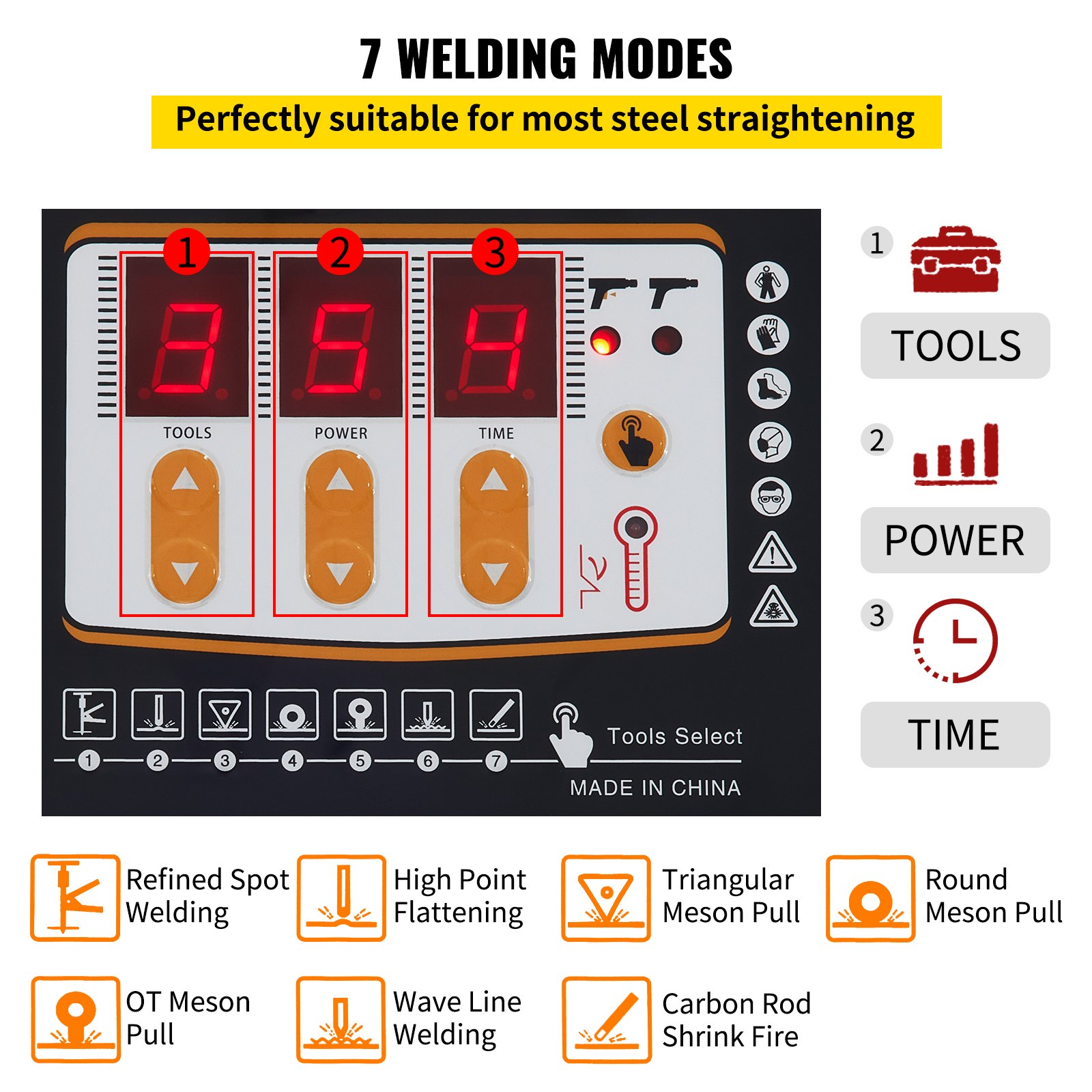 VEVOR VEVOR Stud Welder Dent Repair Kit, 3 KW 220 V Spot Welder Dent ...